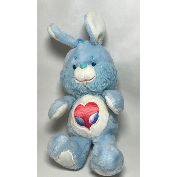 Toys | Vintage Care Bear Cousin Swift Heart Rabbit Blue Bunny 198s ...